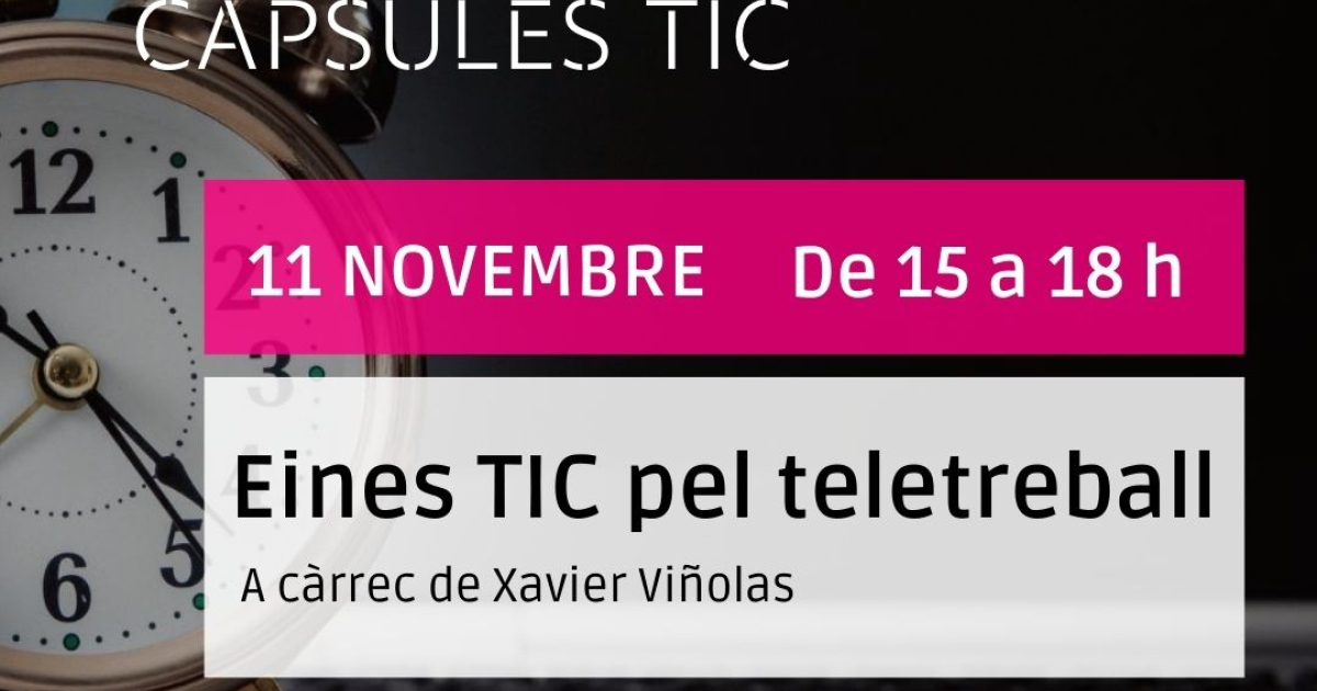 INTRO: Eines TIC pel teletreball | Xarxa Punt TIC